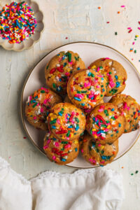 Healthy Mini Sprinkle Muffins - For the Love of Gourmet