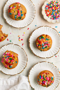 Healthy Mini Sprinkle Muffins - For the Love of Gourmet