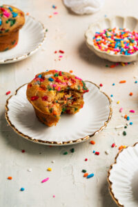 Healthy Mini Sprinkle Muffins - For the Love of Gourmet
