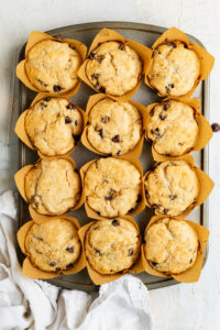 Sour Cream Chocolate Chip Muffins - For the Love of Gourmet